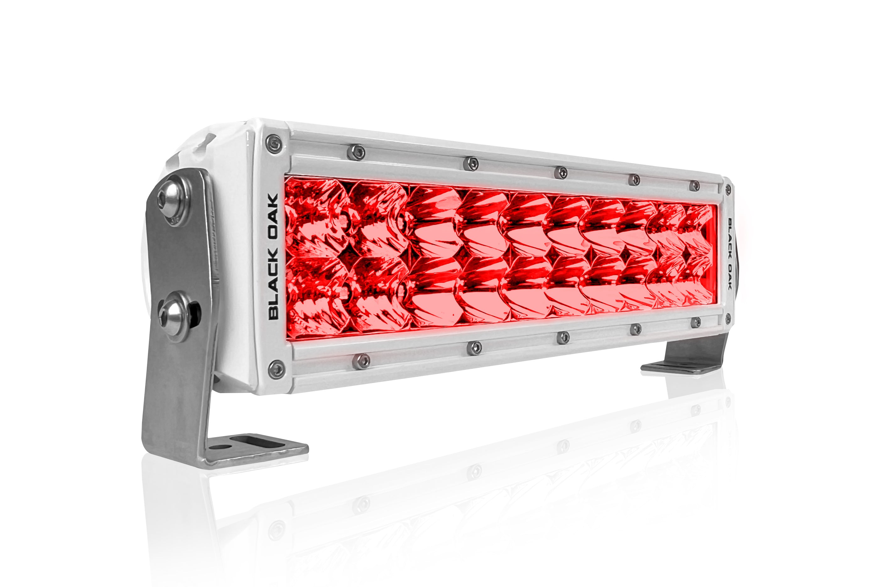 10 Inch Double Row Red LED Light Bar - Pro Series 3.0 - Combo (60W ...