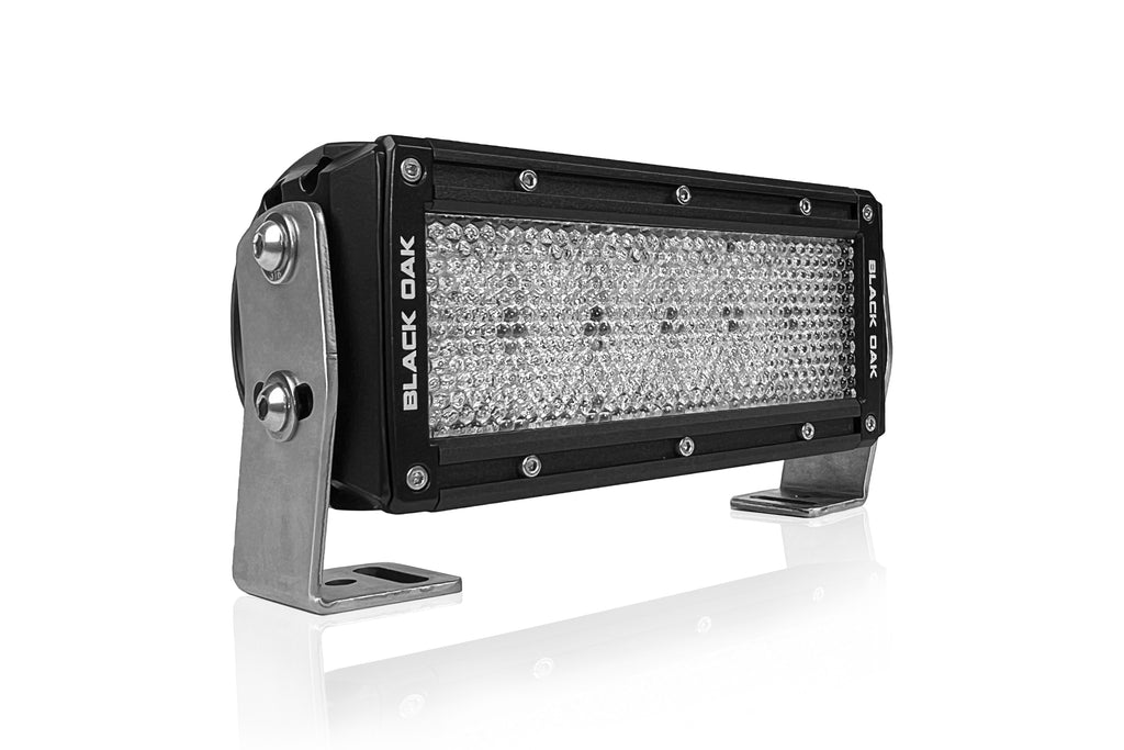 New - 6 Inch Diffused Double Row: Black Oak LED Pro Series 3.0 Dual Row ...