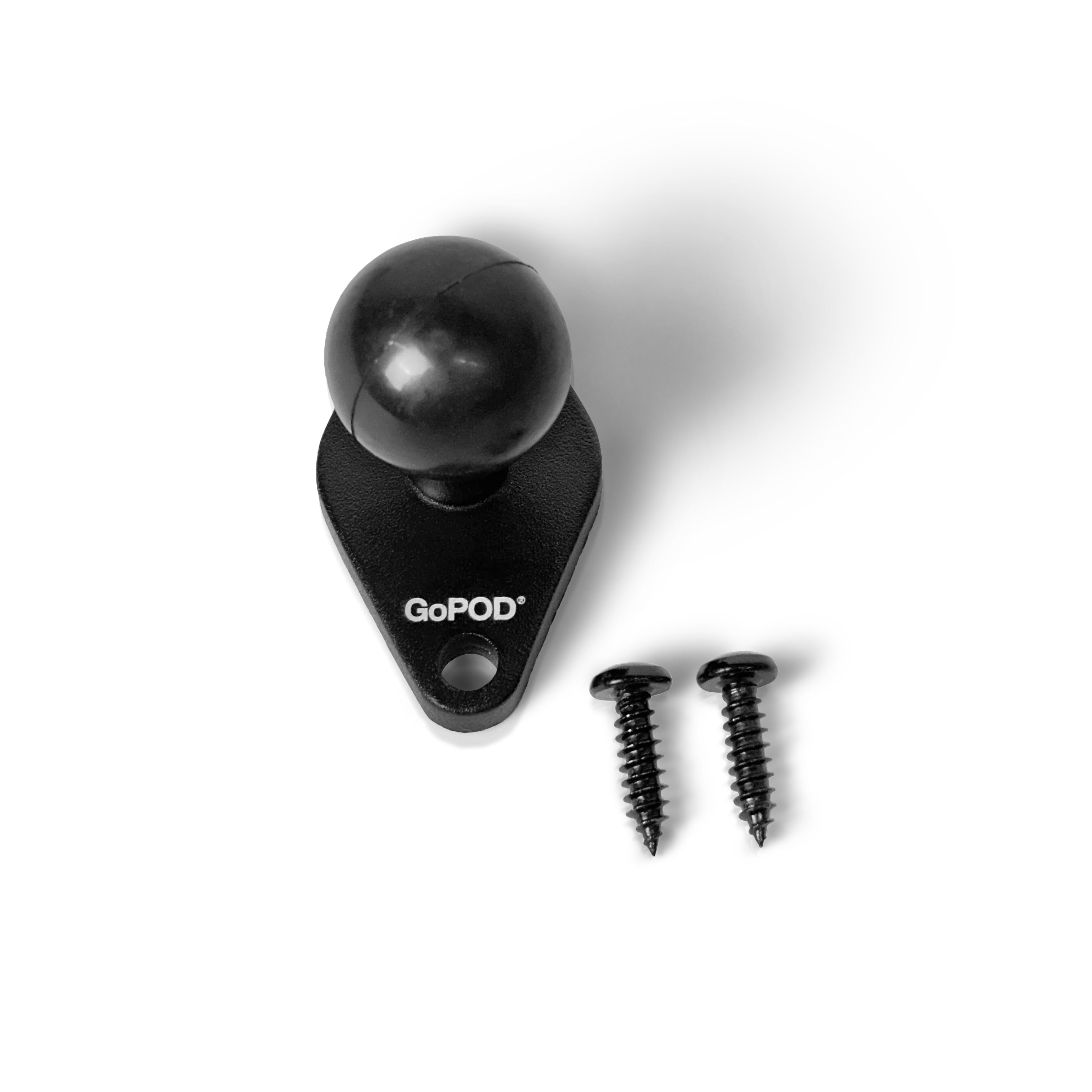 GoPOD Surface Mount Base – Permanent Screw-In AMPS Mount | 1” Ball ...