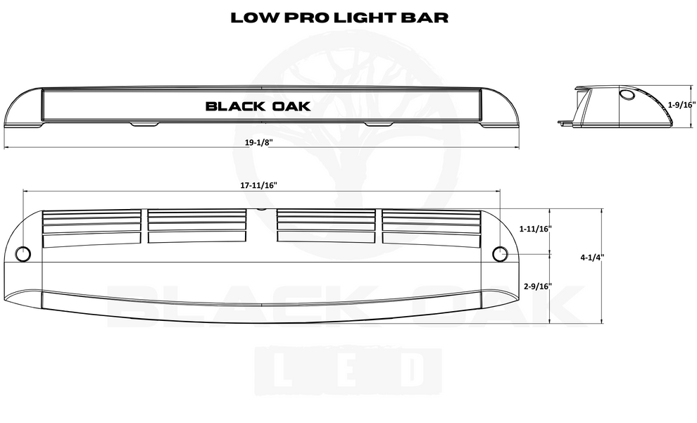 New - Low Pro™ Light Bar – Black Oak LED