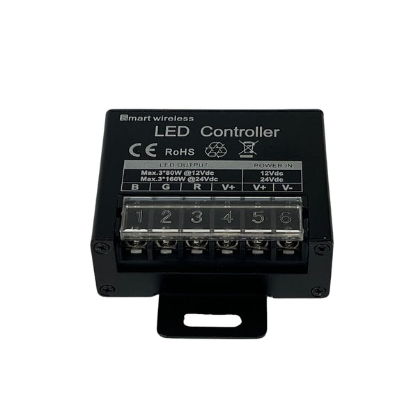 New - RGB Controller With Wireless Remote - Black Oak LED
