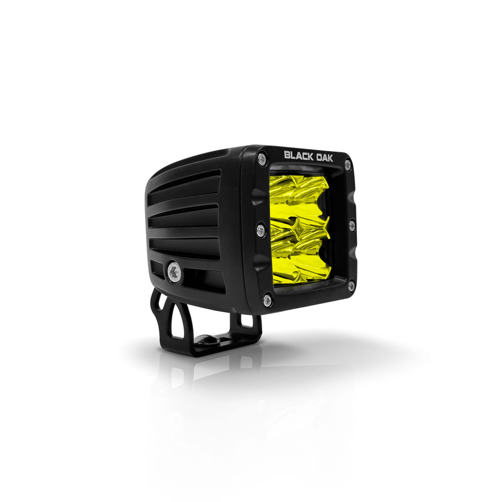 2 Inch Yellow LED Fog Light - Pro Series 3.0 - Spot or Flood (40W ...